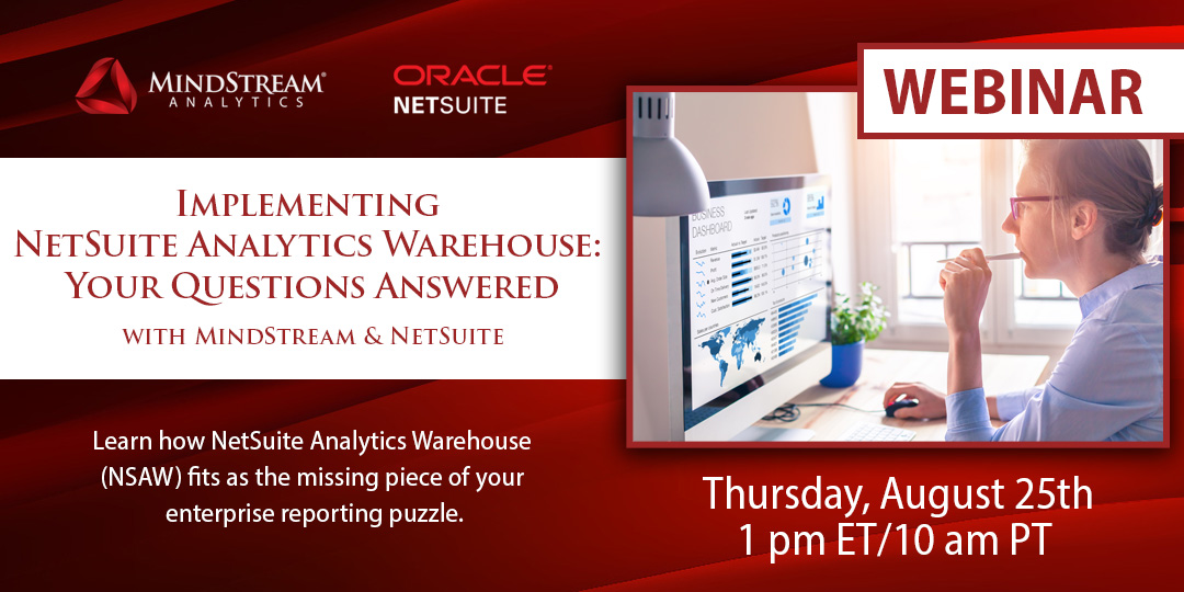 Registration - NetSuite Analytics Warehouse:Your Questions Answered - On Demand Webinar